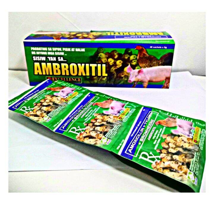 [RCG AGRIVET] Ambroxitil Powder 5g Anti Bacterial Excellence Product ...