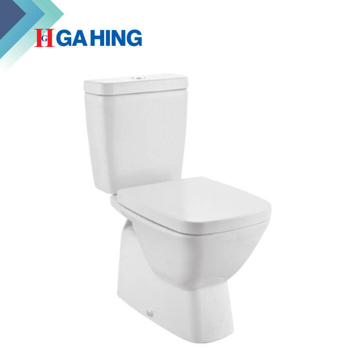 Johnson Suisse Bergamo Square Close Coupled Toilet Bowl Water Closet ...