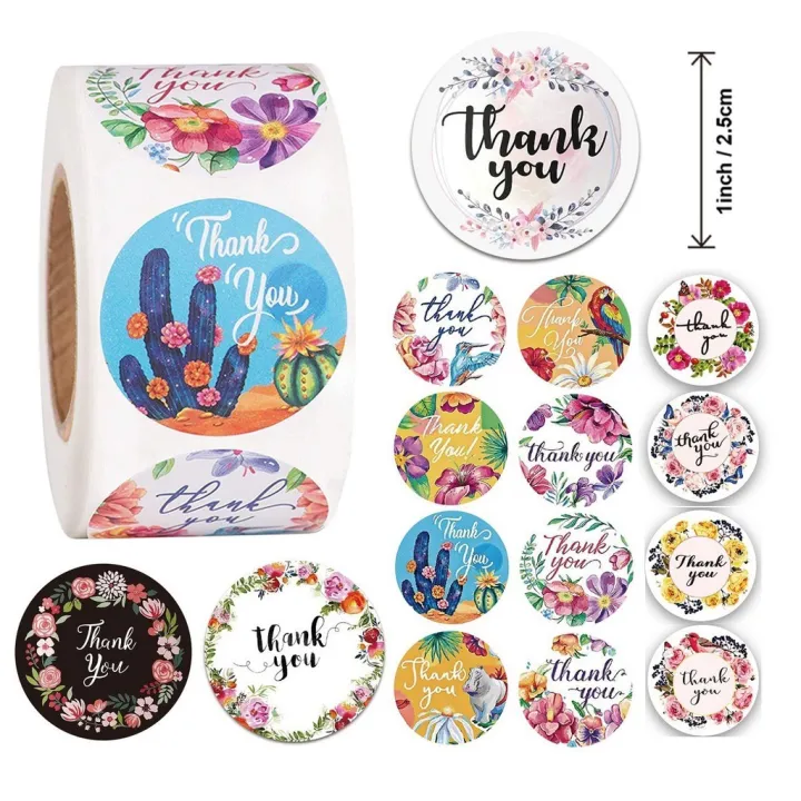 (8 biji) Stiker Thank You Sticker Gift Scrap Book Scrapbook Sticker ...