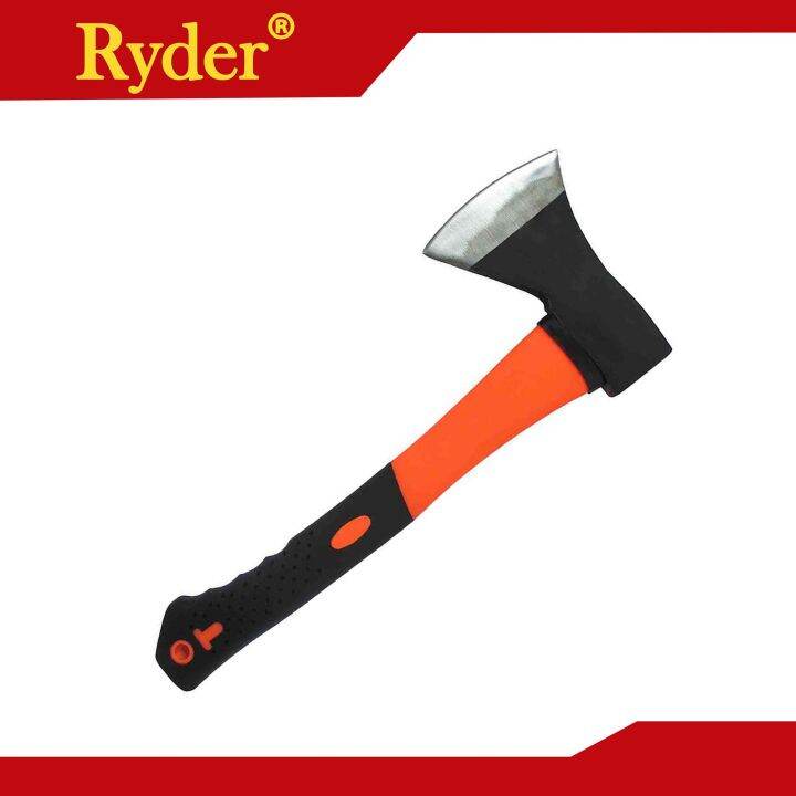 RYDER Tools Hand Axe for Wood Carbon Steel Blade (2lbs, 0.6kg) Wood ...