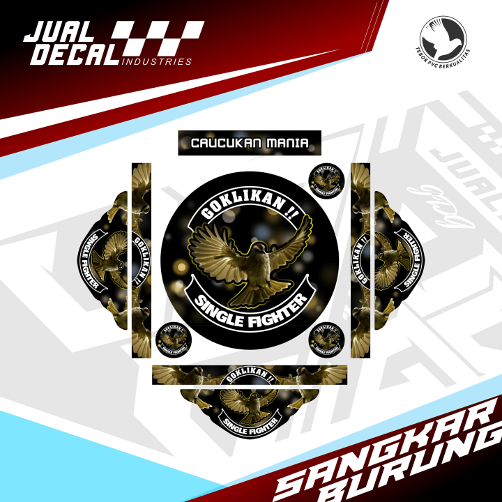 Stiker Decal Tebok TRUCUK MANIA Sangkar Burung Kandang Bulat LoveBird ...
