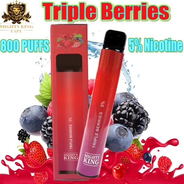 LEGIT MIGHTY KING Puff Plus smoke vapers full set 800 Puffs (TRIPLE ...