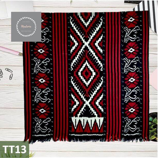 TT13 Kain Tenun Ikat Tradisional Jenis Blanket Motif Sumbawa | Lazada ...