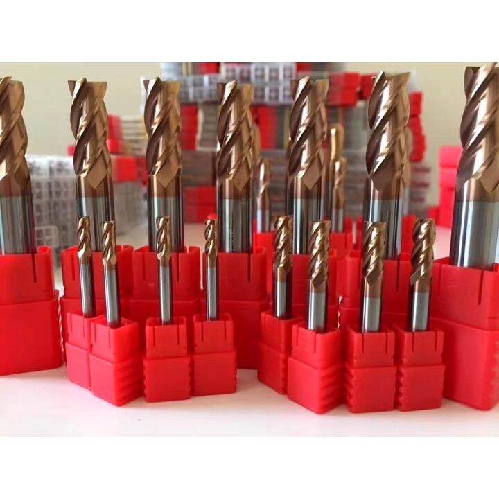 (D1-D12) Dao phay ngón hợp kim thép cacbua 4F-55HRC. Dao phay hợp kim 4F-55HRC chuyên phay thép ...