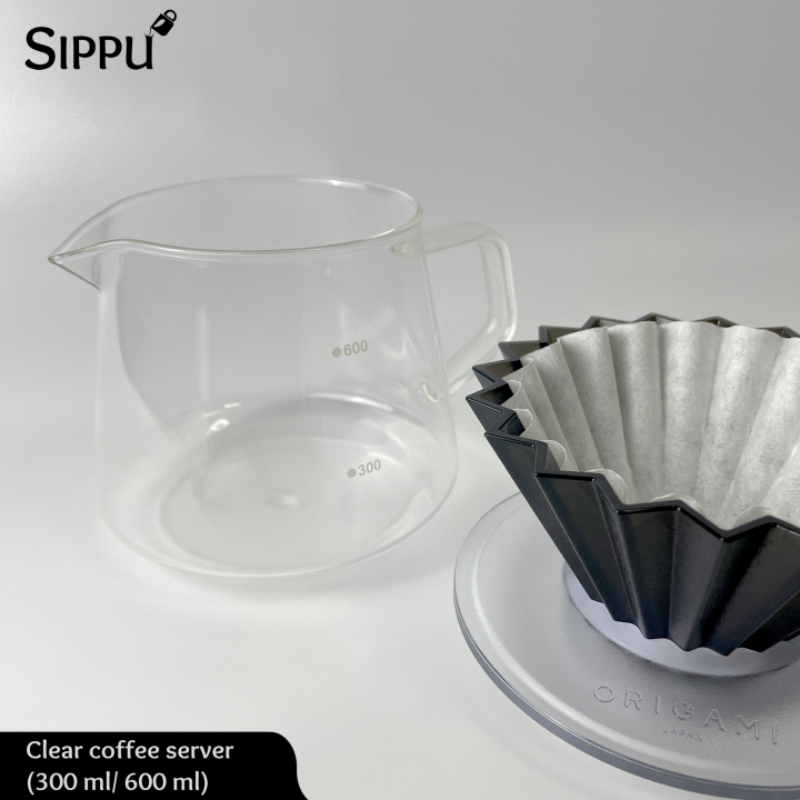 SIPPU Coffee Server เหยือกกาแฟใสขนาด 300 ml และ 600 ml | Lazada.co.th