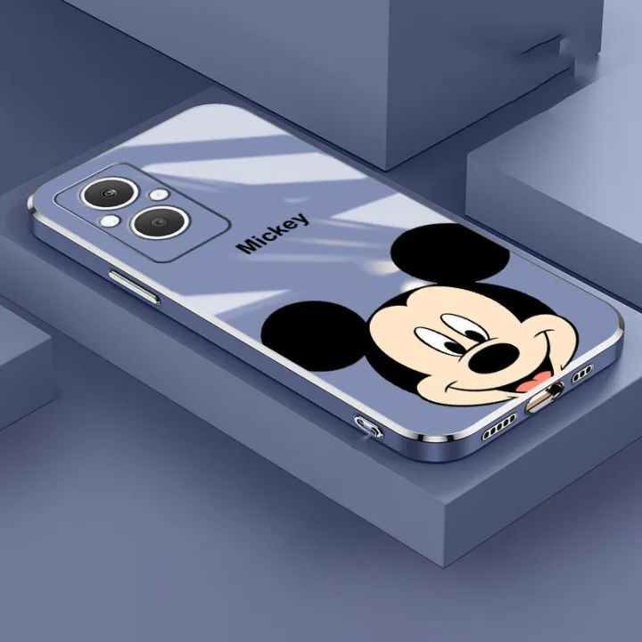 OPPO Reno 8Z reno8Z 5G Luxury Cute Mickey Mouse Casing Square Edges ...