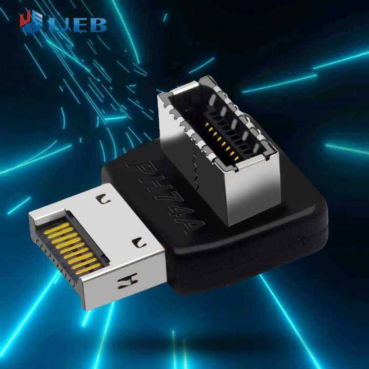 USB 3.1 Type E 90 Degree Converter Front TYPE C Socket Vertical Type E ...