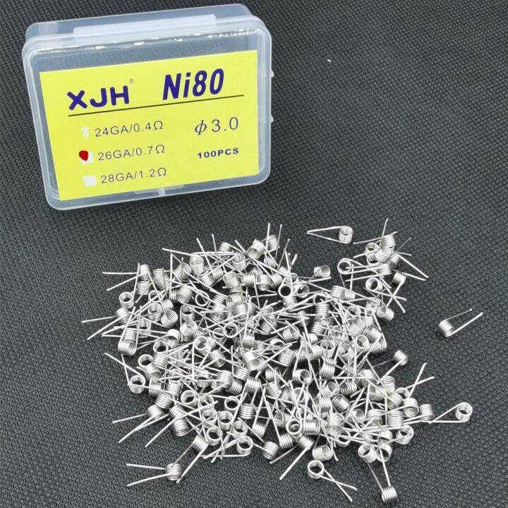 [Ship Today] Prebuild Coil Ni80 Coils 24GA/26GA/28GA 0.7ohm For DIY RDA ...