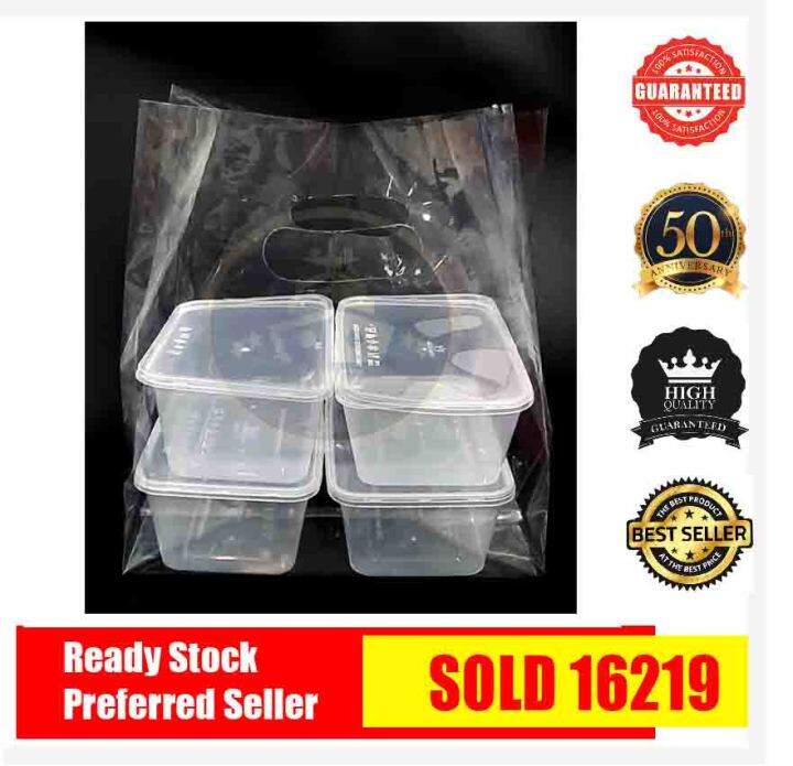 Ready Stock Thank You Bakery Box Clear Plastic Bag / PP Plastik ...