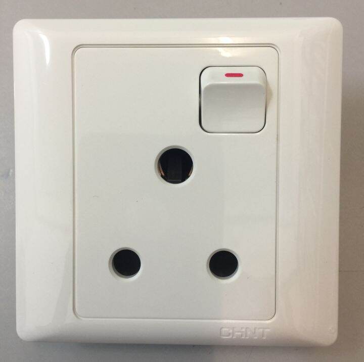 CHINT New7-G 15A 1 Gang 3 Pin Switched Socket (Big Rocker) SIRIM ...