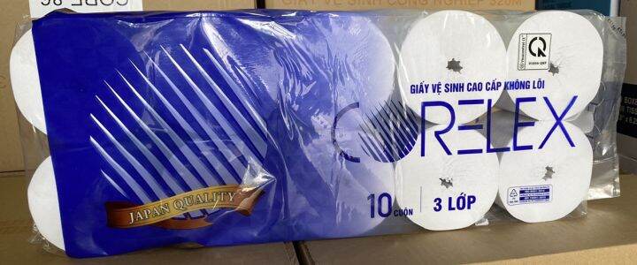 Combo 3 lốc Giấy vệ sinh Corelex không lõi/ 3 lớp/ 30 cuộn | Lazada.vn