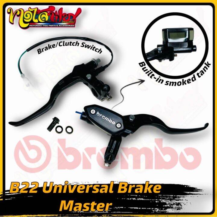 BRAKE MASTER CLUTCH PUMP BREMBO P22 “Smoke” - Universal (Raider150 Sonic150 Sniper155 | Lazada PH