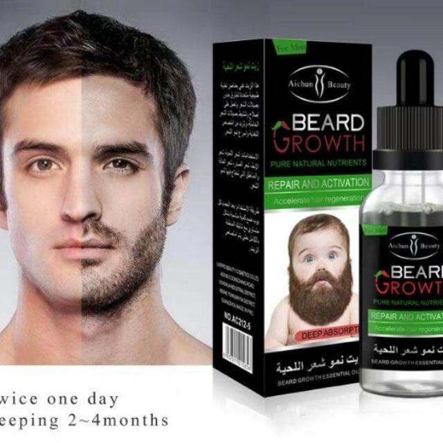 Sale [msia Ready Stock] Aichun Beard Growth Essential Oil Minyak Lebat