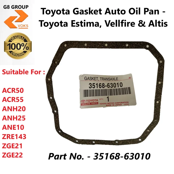 Toyota Gasket Auto Oil Pan - Toyota Estima, Vellfire & Altis ( 35168 ...