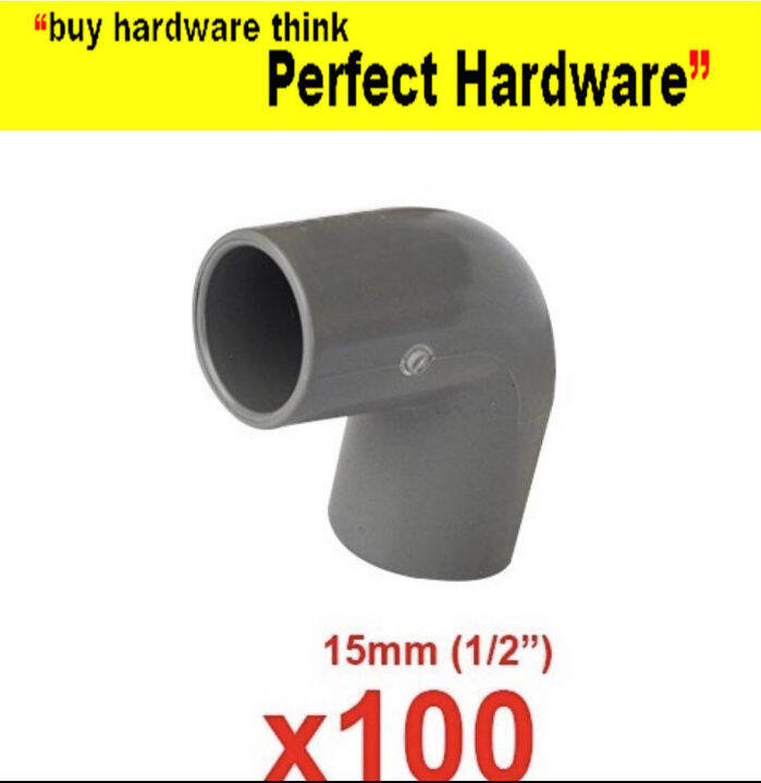 BBB 1/2" 15MM PVC ELBOW X 100PCS | Lazada