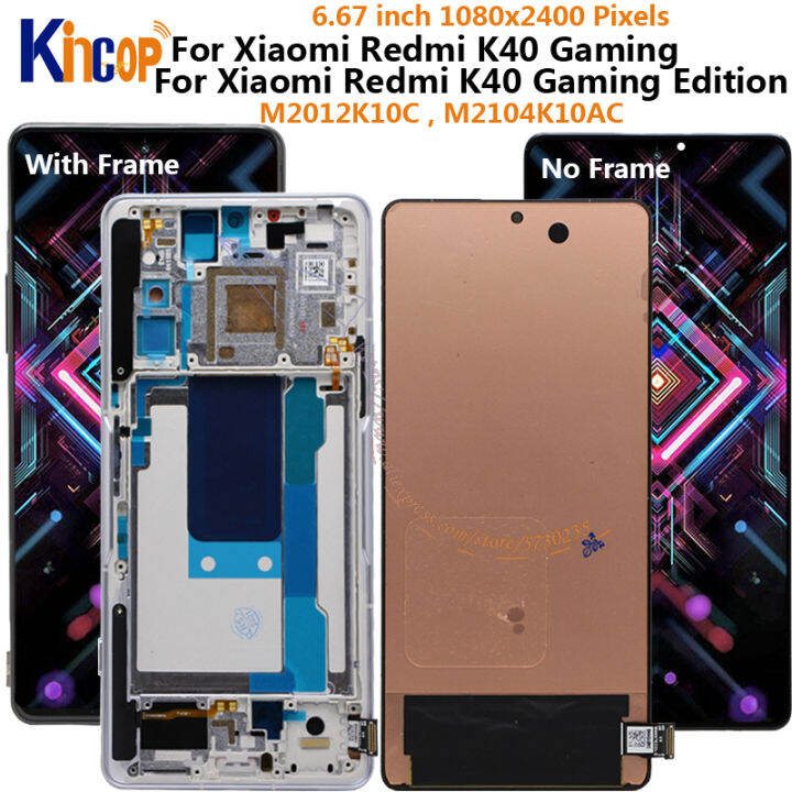 Original for Redmi K40 Gaming LCD With frame Touch Screen Digitizer For ...