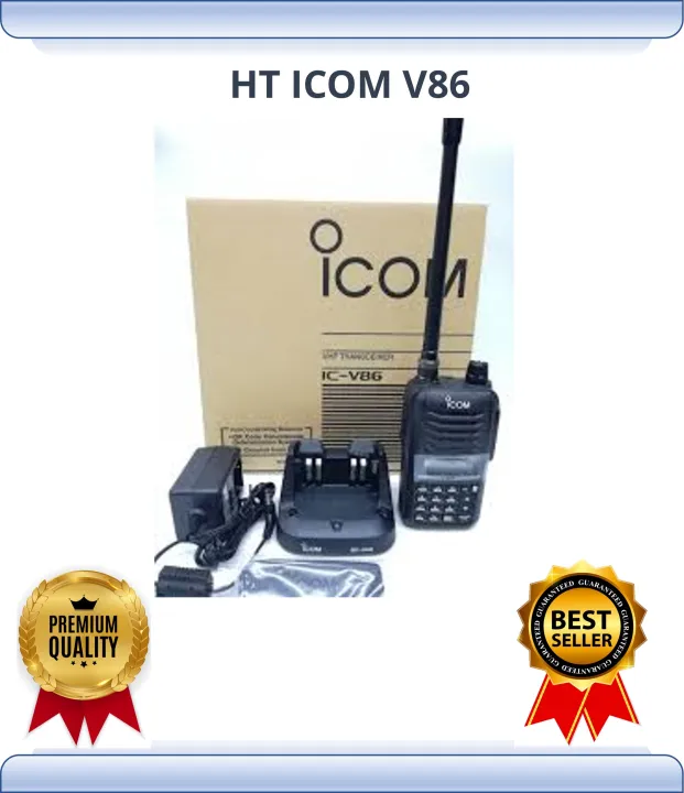 BARU HT ICOM V86 PENGGANTI IC V80 7 WATT V 86 SINGLE BAND VHF RADIO ...