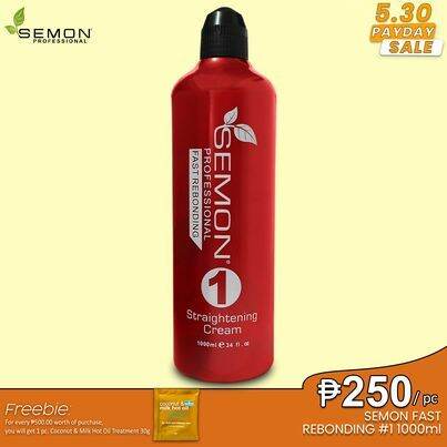 Semon Rebonding Fast Red #1 ONLY 1000ml | Lazada PH