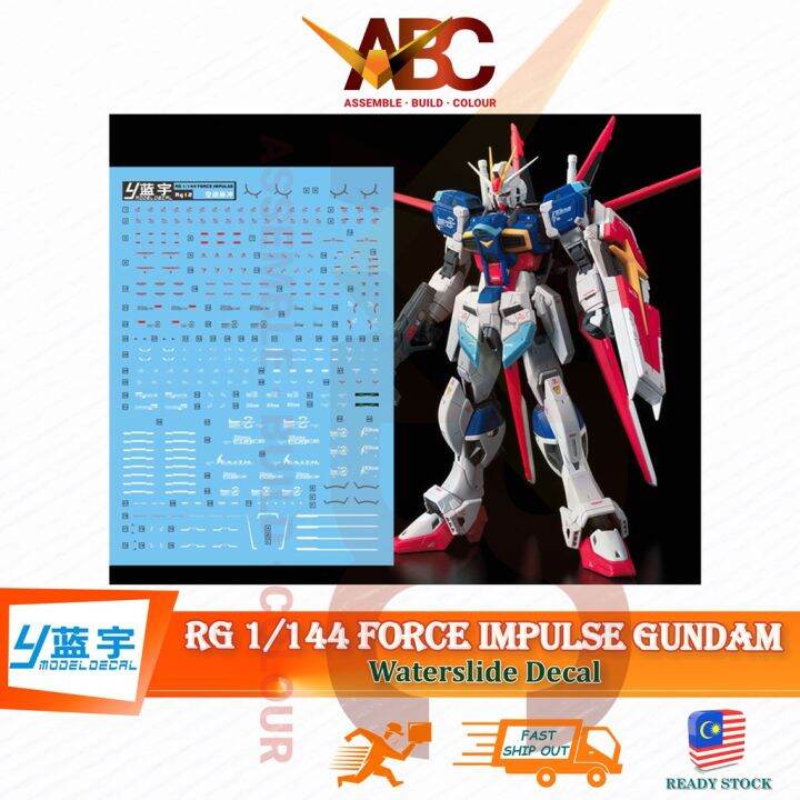 [LanYu] Waterslide Decal - RG 1/144 Force Impulse ZGMF-X56S/α Model Kit Water Sticker Lan Yu LY ...