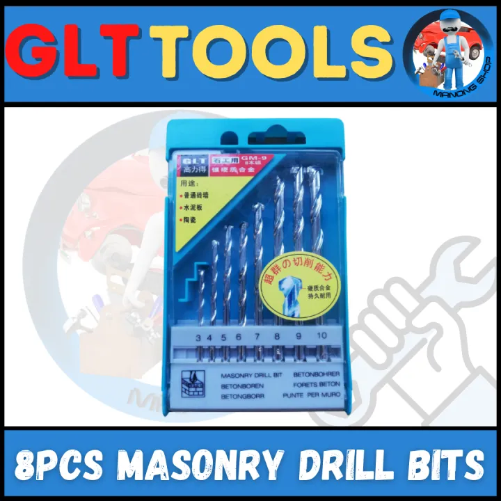 Manong Shop Glt Mason Drill Bits 8Pcs Drill Accessories Concrete Bits ... Manong Shop Glt Mason Drill Bits 8Pcs Drill Accessories Concrete Bits ...