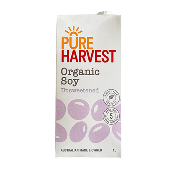 Pure Harvest Organic Soy Unsweetened Milk 1L นมถั่วเหลือง ออแกนิค ไม่ ...