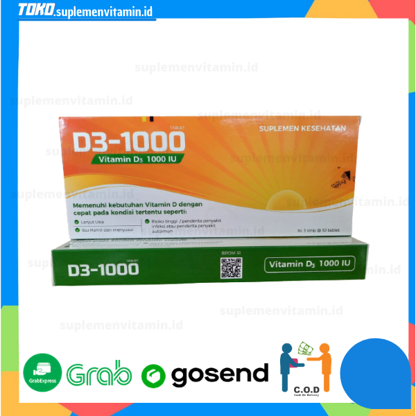 D3 1000 Iu Pyridam Vitamin D3 1000 Box - 30 Tablet | Lazada Indonesia