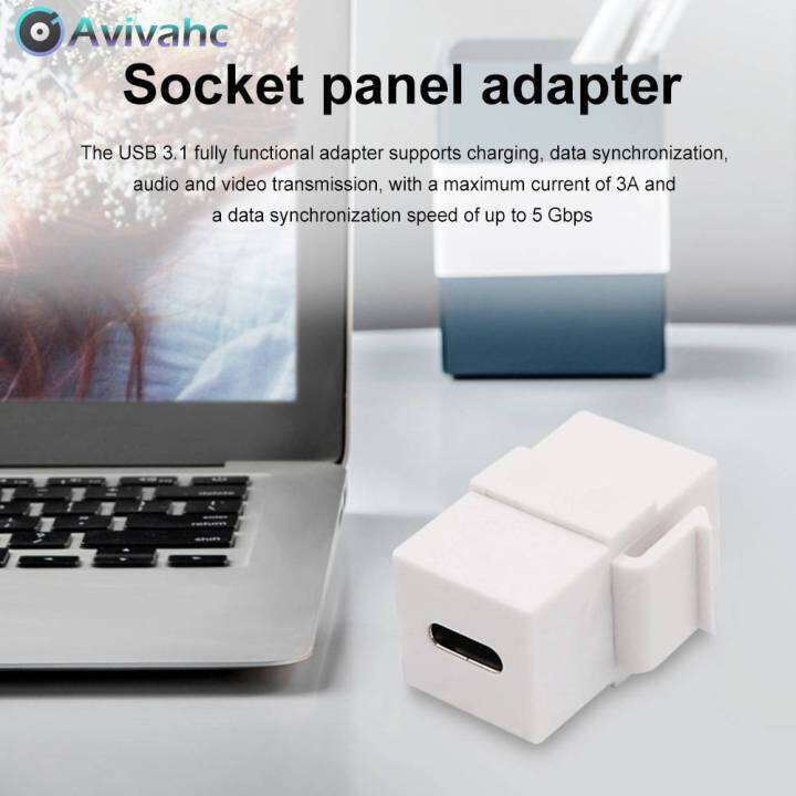 Sisipan Coupler Jack Female To Female USB 3.1 Tipe C, mendukung ...