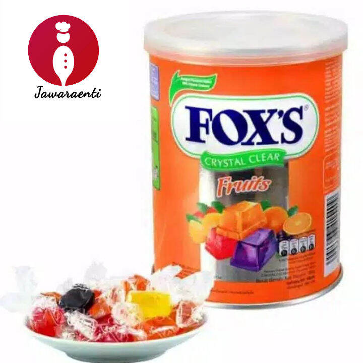 PERMEN FOX KEMASAN KALENG 180GR | FOX'S CRYSTAL CLEAR FRUITS | Lazada ...