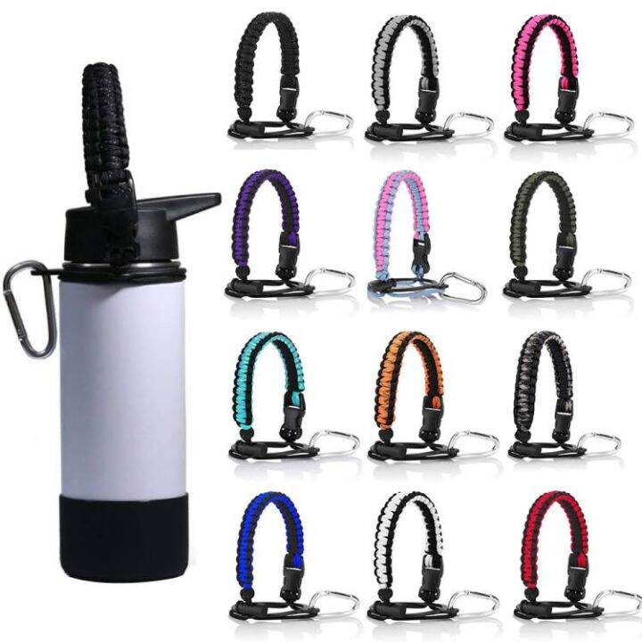 Aquaflask Bottle Handle with Paracord Strap and Flint Keychain Clasp ...