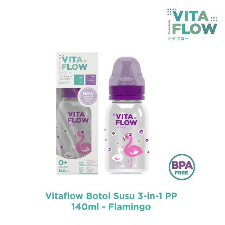 Vitaflow Botol Susu Multifungsi PP 140ml | Lazada Indonesia