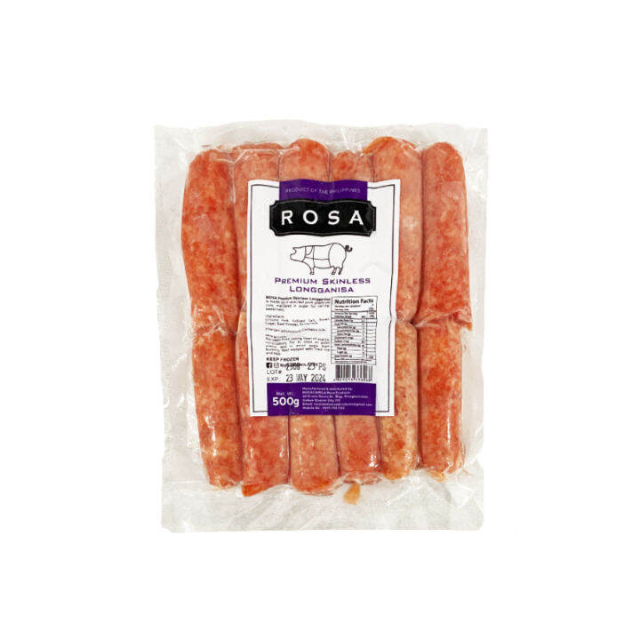 Premium Skinless Longganisa (500g) by Rosa | Lazada PH