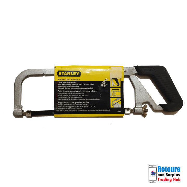 SAW IMPORTED STANLEY RUBBER GRIP HACKSAW WITH ADJUSTABLE STEEL FRAME ...