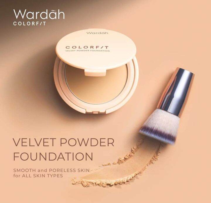 WARDAH Colorfit Velvet Powder Foundation | Lazada