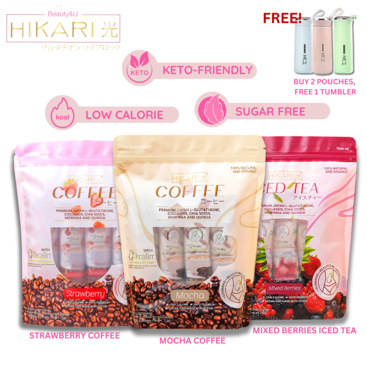 Hikari Premium Mocha Coffee, Strawberry Coffee, Mixed Berries Iced Tea ...