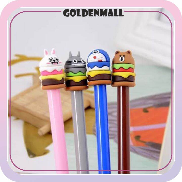 Pena Hamburger Cartoon Pulpen Burger Unik Pen Burger Kartun Line ...
