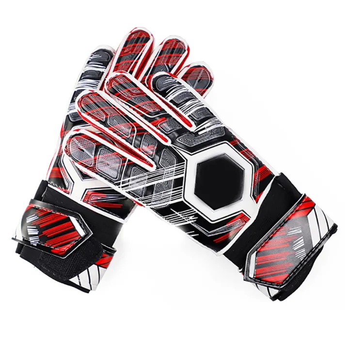 Kids Football Soccer Goalkeeper Goalie Full Finger Hand Protection ...
