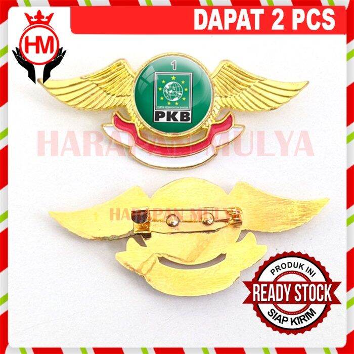 Pin Partai PKB Lencana Pin Logo Partai PKB Pin Partai Kebangkitan ...