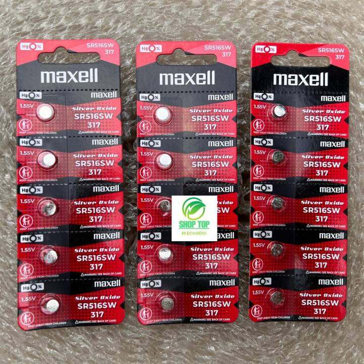 SR516SW 317 Original Maxell Silver Oxide Button Cell Battery | Lazada PH