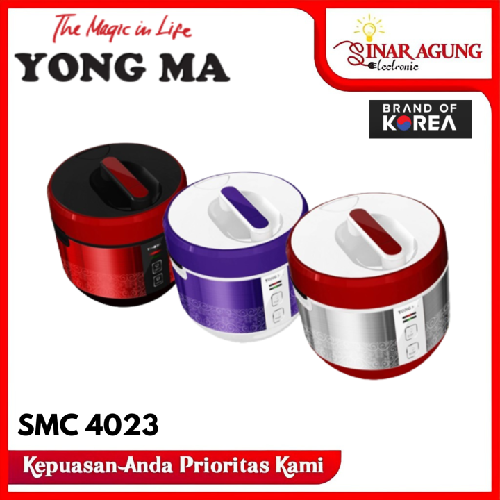 MAGIC COM / RICE COOKER YONG MA / YONGMA SMC4023 / SMC 4023 [ 2 LITER ] 100% ORI | Lazada Indonesia