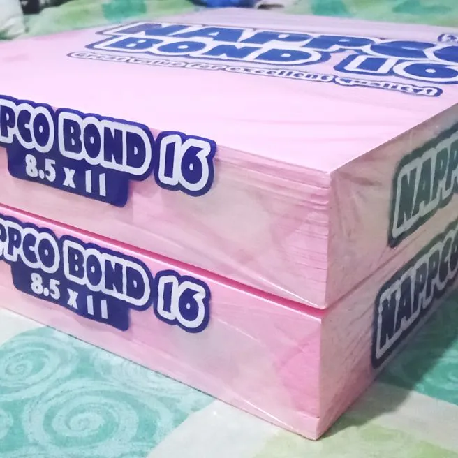 Nappco Colored Bond Paper, Letter (8.5" x 11"), 56 gsm (Pink) | Lazada PH