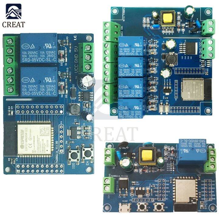 1/2/4 Channel WiFi Bluetooth BLE Relay Module ESP32 C3/ESP C3 12F ESP32 WROOM Development Board ...