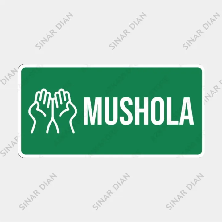 Rambu Plang Musholla 30cm x 15cm Akrilik | Lazada Indonesia