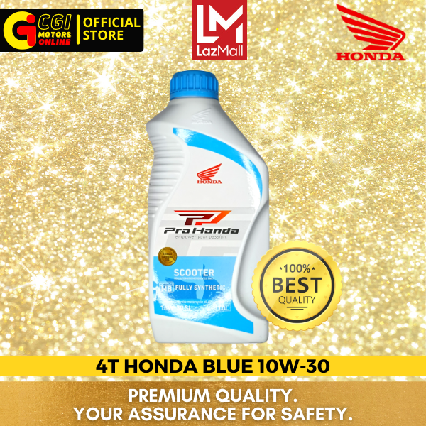 Honda 4T SL 10w-30 MB Fully Synthetic Blue Gasoline Motorcycle Oil ...