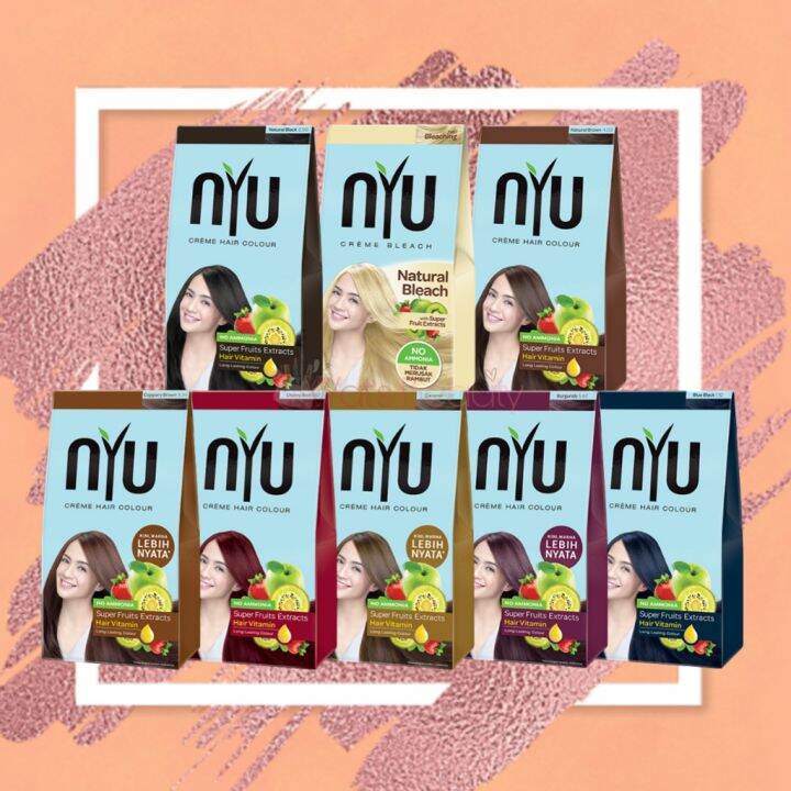 Nyu hair color 30 gr Pewarna Rambut Nyu | Lazada Indonesia