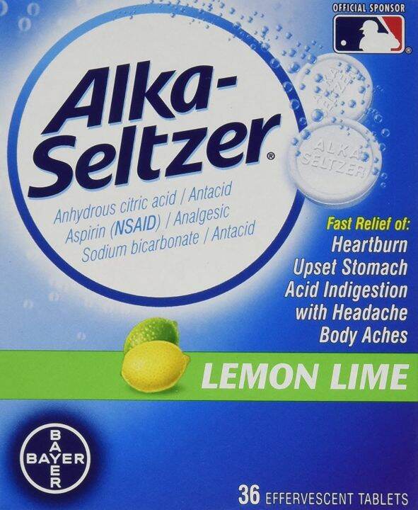 Spot/United States Bayer Alka Seltzer Soda Effervescent Tablets Weak ...