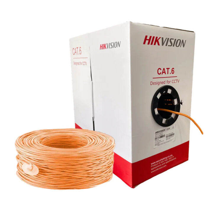 Hikvision DS-1LN6U-SC0 UTP CAT6 Cable 305m/Roll Orange (DS-1LN6U-SC0 ...