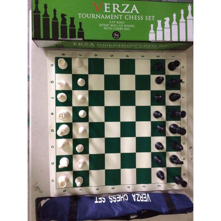 Verza Tournament Standard Club Vinyl Complete Chess Board Set with ...