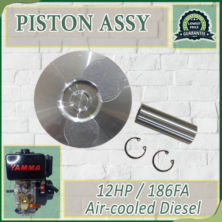 Piston Assy Assembly for YAMMA 12HP 186FA Air-cooled Diesel Engine ...