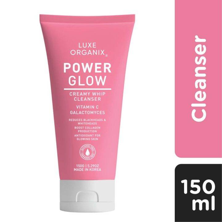 POWER GLOW CLEANSER LUXE ORGANIX Brightening Vitamin C Cleanser 150ml ...