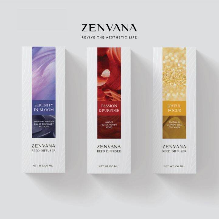 ZENVANA Reed Diffuser ก้านไม้หอมปรับอากาศ | Lazada.co.th